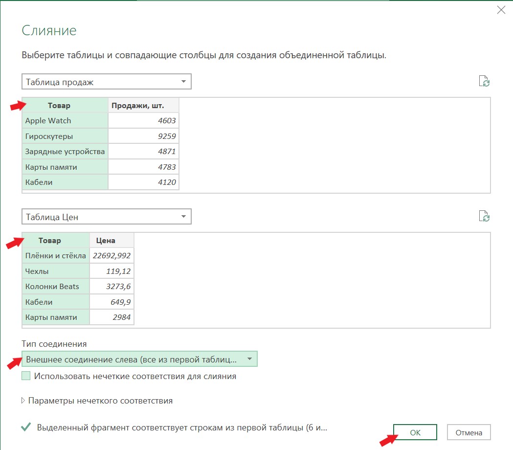 6 видов Table.NestedJoin в Power Query: Объединяем таблицы в Excel и Power BI